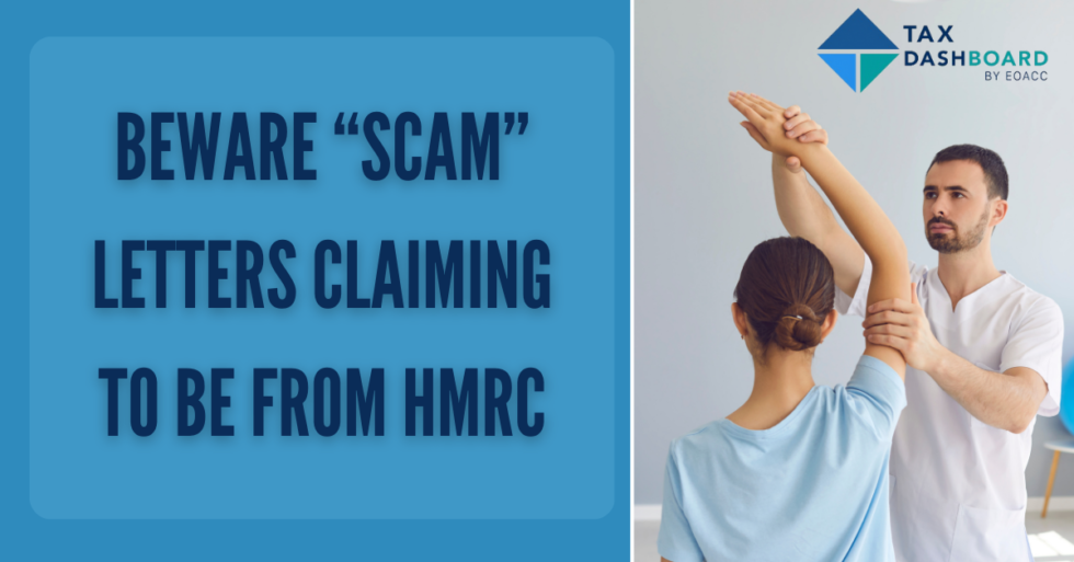 BEWARE “SCAM” LETTERS CLAIMING TO BE FROM HMRC - TaxDash